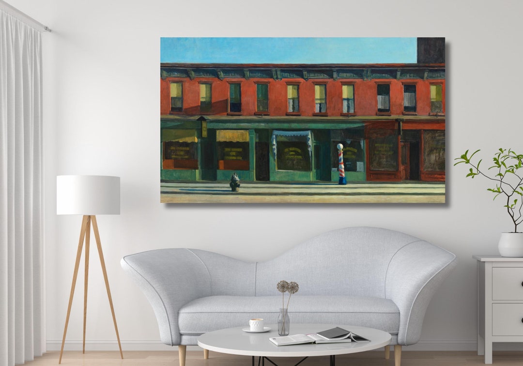 Edward Hopper Fine Art Print, Edward Hopper Early Sunday Morning Canvas ...