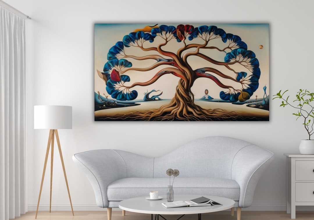 Tree of Life Style Salvador Dali Style Canvas Print,salvador Dali Style ...