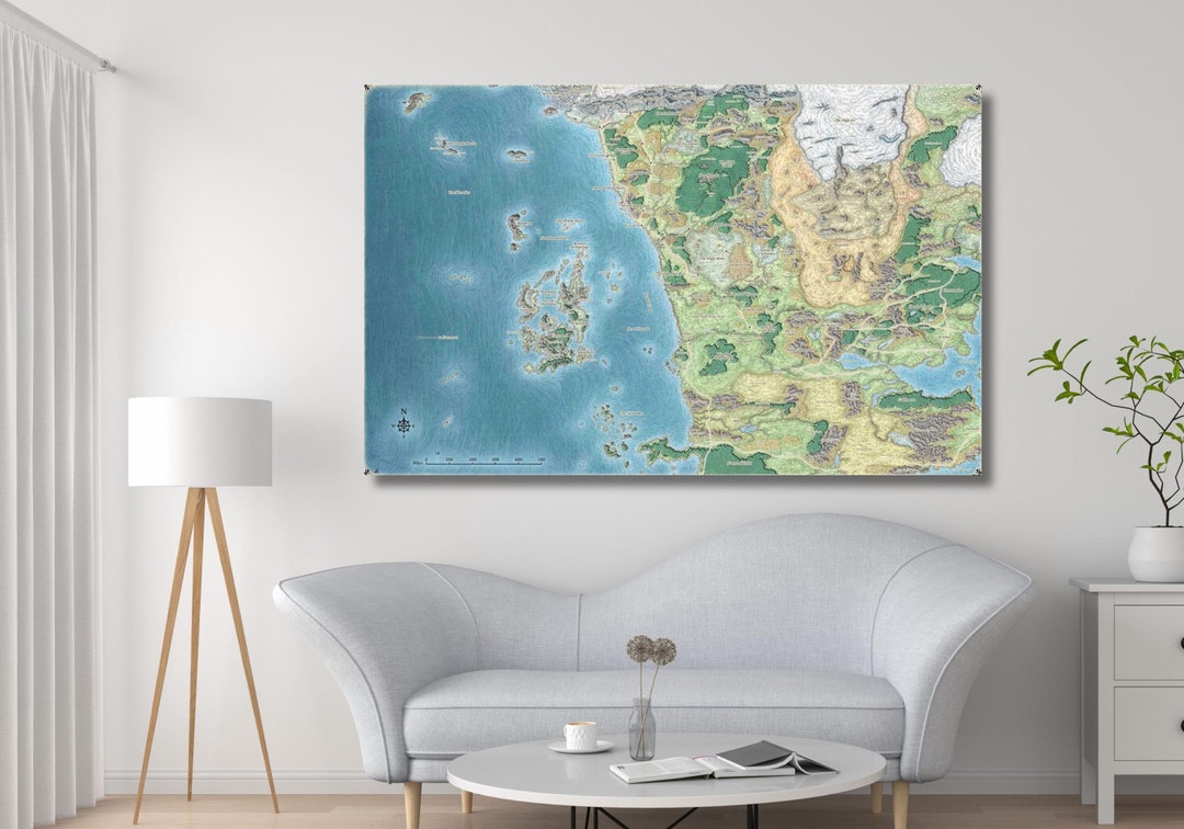 Dungeons and Dragons Map Wall Art, Dungeons & Dragons Canvas,dungeons ...
