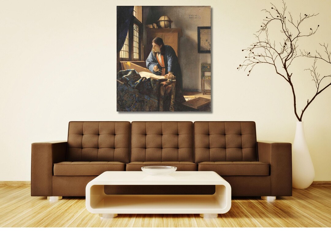 The Geographer by Johannes Vermeer Canvas Wall Art Print,the Geographer ...