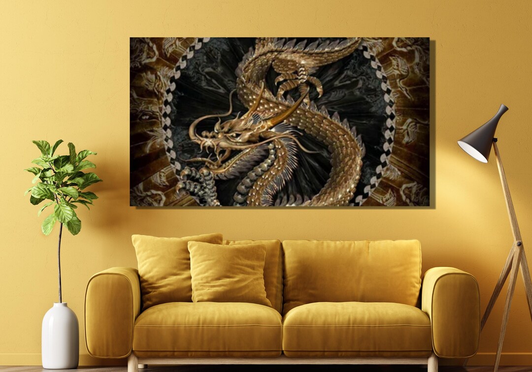 Chinese Dragon Artwork,chenese Dragont Wall Art,modern Artwork,asian ...