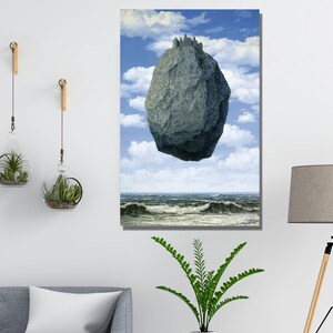 The Castle in the Pyrenees (1959) by Magritte Rene,rené Magritte Canvas ...