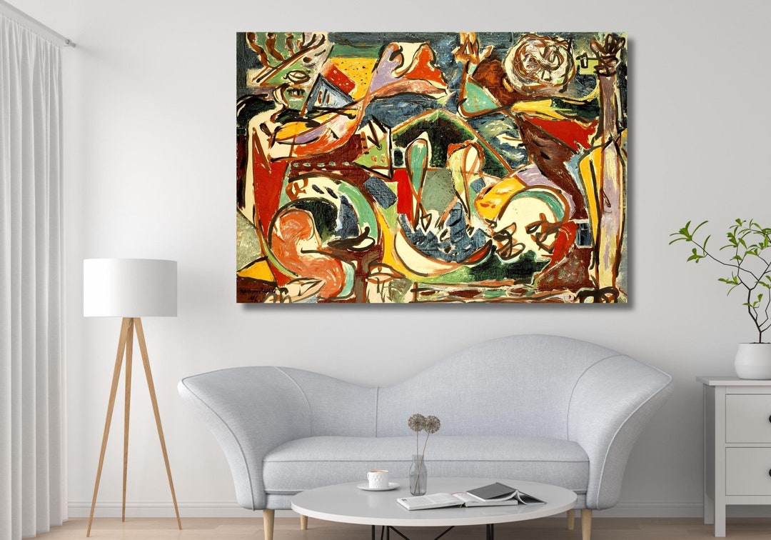 The Key of Pollock Print,jackson Pollock the Key Canvas, Pollock Canvas ...
