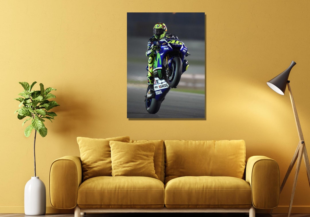 Valentino Rossi Canvas,valentino Rossi Poster, Moto GP Superbike Prints ...