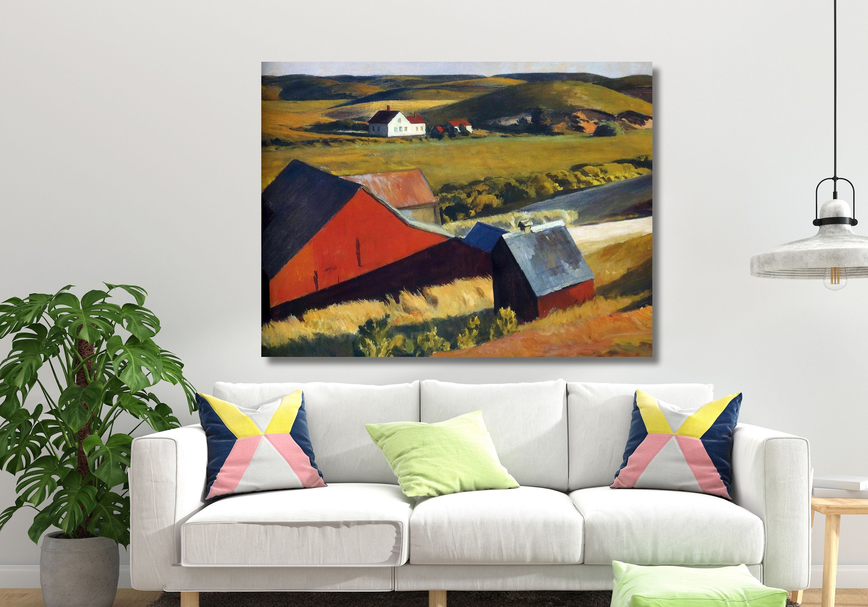 Edward Hopper Reproduction Poster Art,edward Hopper Art Cobbs Barns and ...