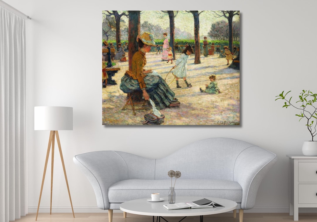 Emile Renouf Claude Emile Schuffenecker Lüksemburg Park Canvas, Émile ...