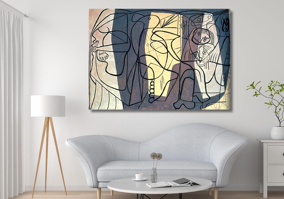 Picasso Art,artist and His Model 1926 by Pablo Picasso Print Art ...