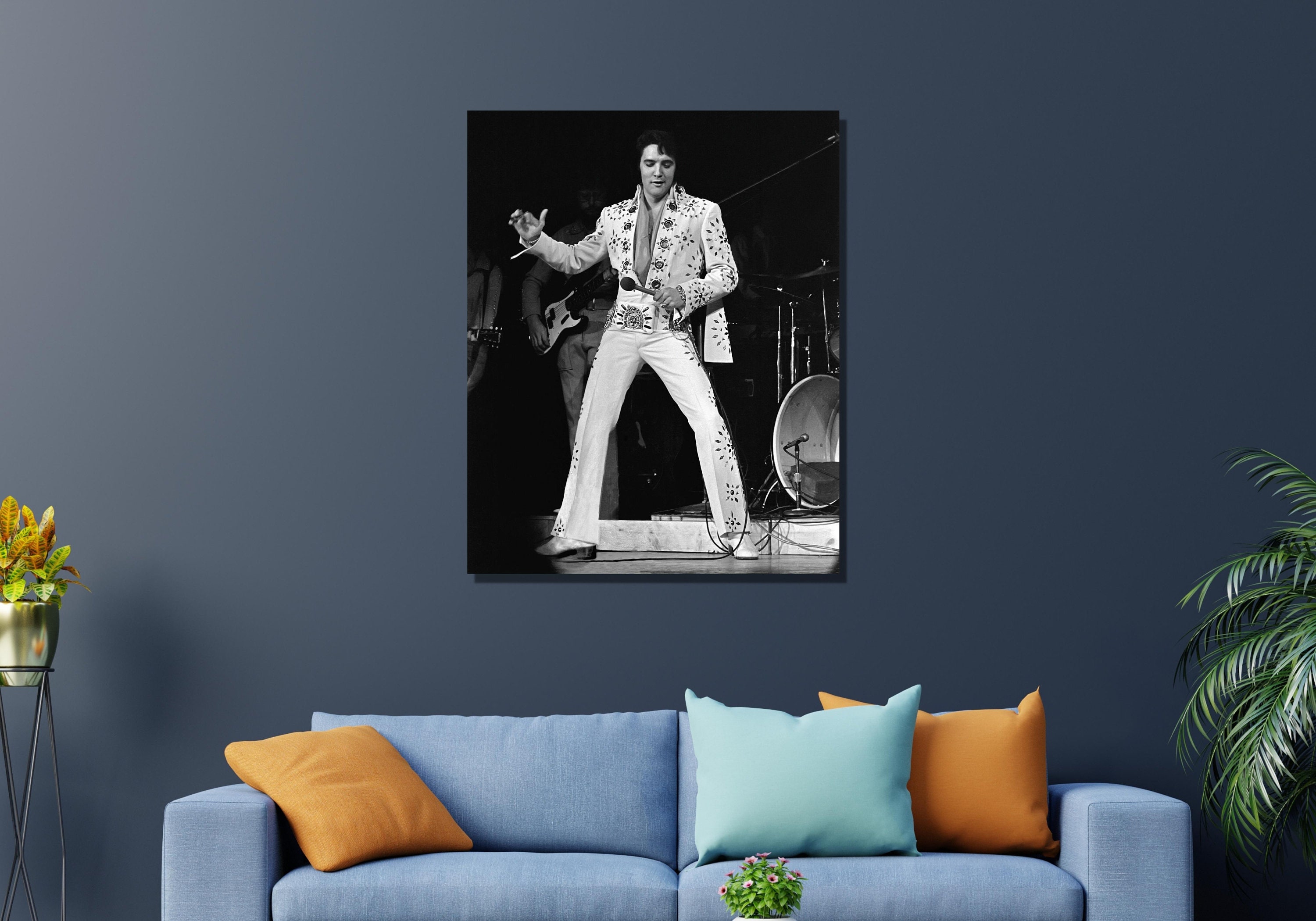 Elvis Presley Poster Elvis Presley Canvas Poster Artwall - Etsy