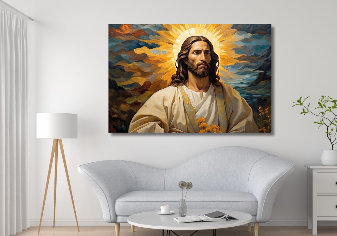 Jesus Christian Wall Art, Jesus Christ Canvas,jesus Decor,jesus Wall ...