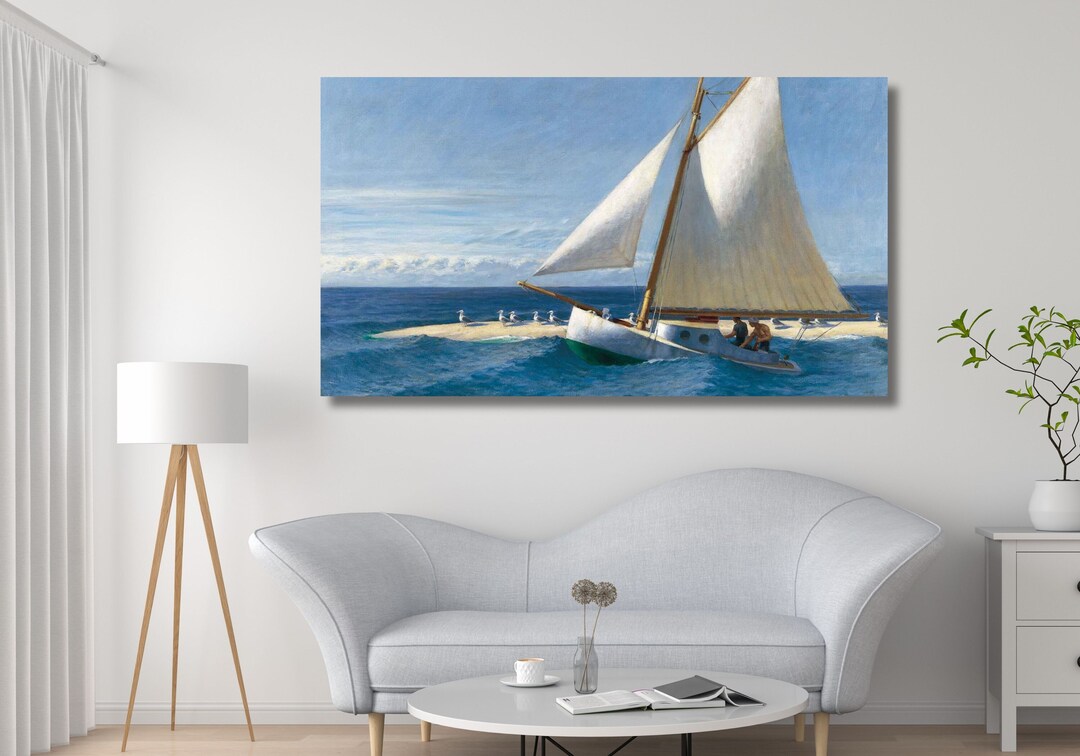 Edward Hopper Art,edward Hopper Sailboat the Sea 1951 Canvas,edward ...