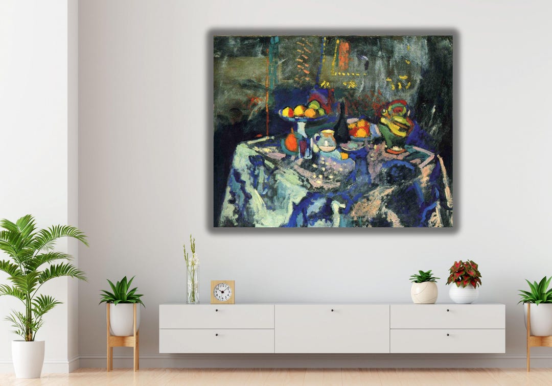 Henri Matisse Bottle Fruit Still Life Canvas Print,henri Matisse Wall ...