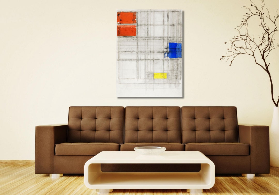 Study for a Composition Painting by Piet Mondrian Canvas Print Art ...