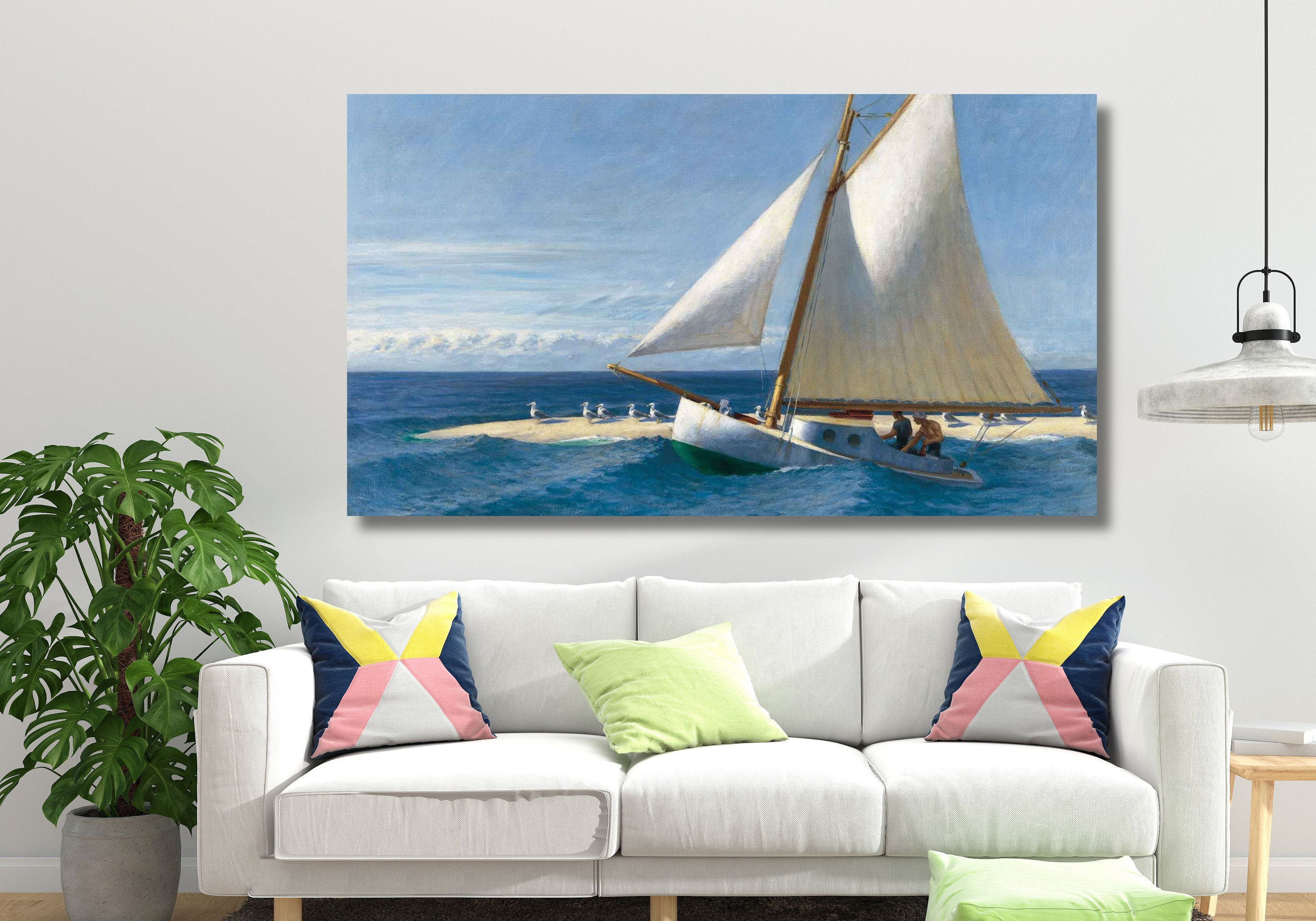 Edward Hopper Art,edward Hopper Sailboat the Sea 1951 Canvas,edward ...