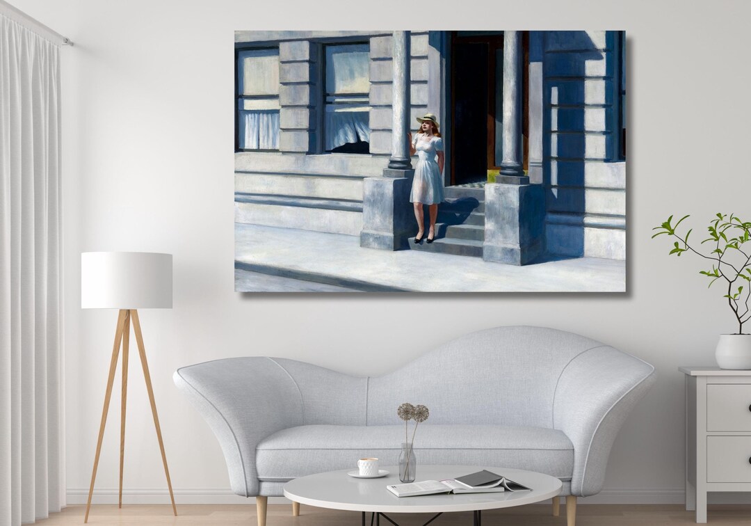Edward Hooper Summertime Canvas Wall Art,edward Hopper Canvas Print ...
