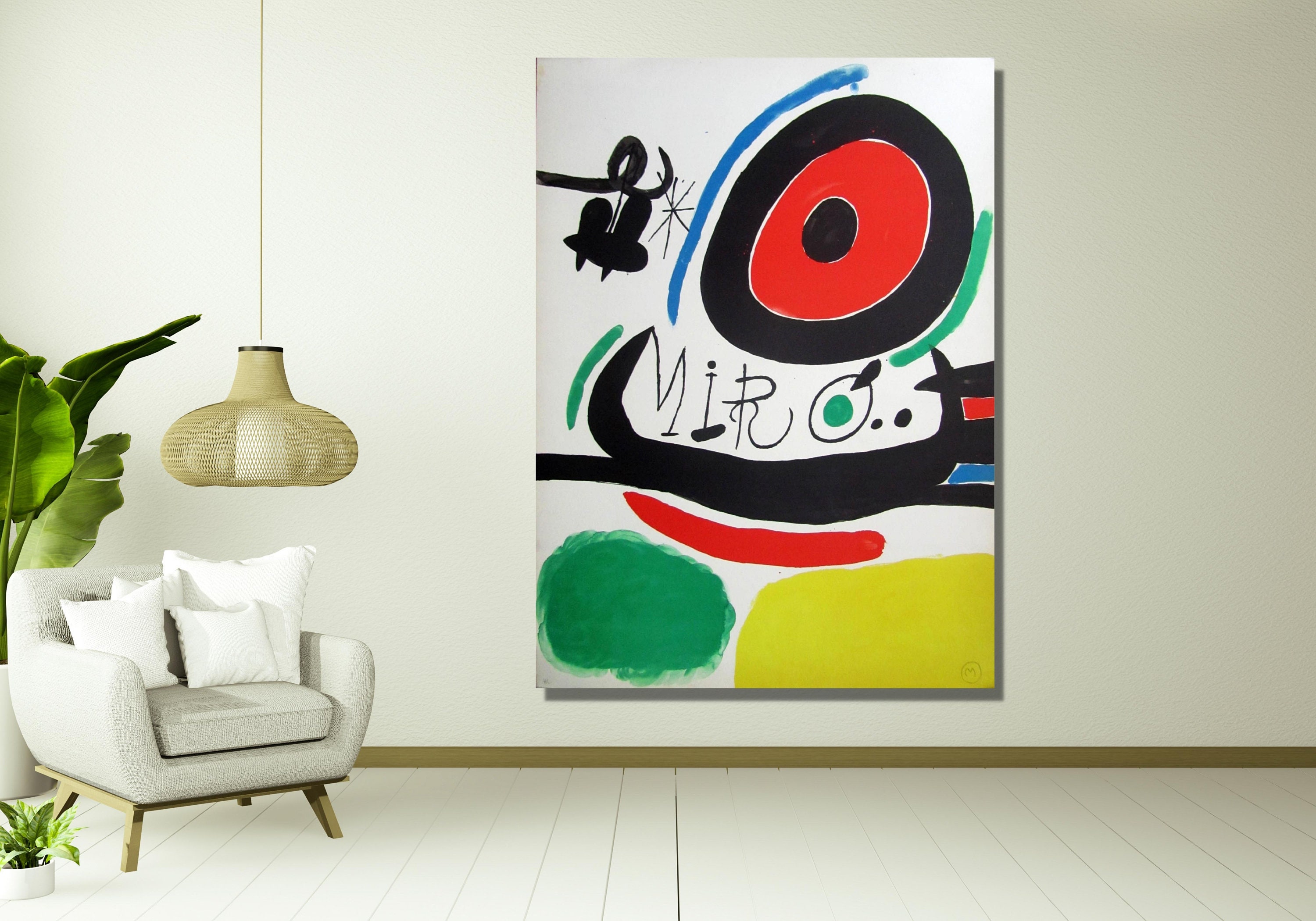 Joan Miro Printjoan Miro Posterjoan Miro Painting Wall - Etsy