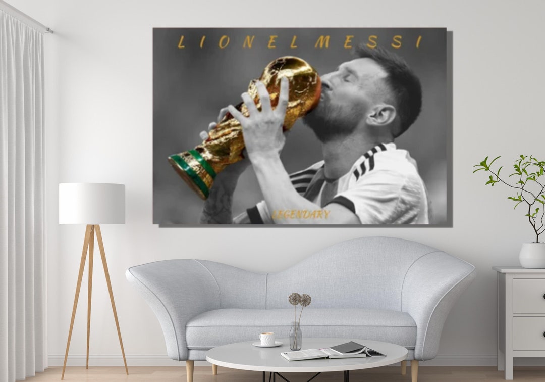 Lionel Messi Canvas Art, World Cup Messi Wall Art, the Legend of ...