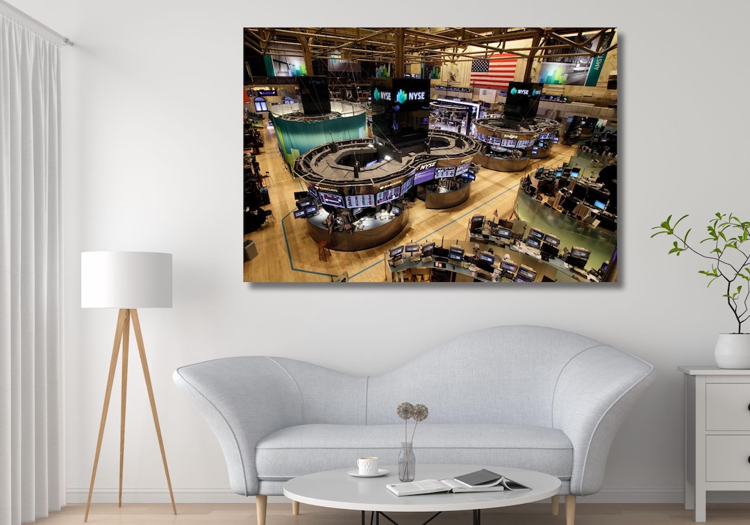 Stock Exchange Trading Canvas Stock Market Art Stock Market Trading ...