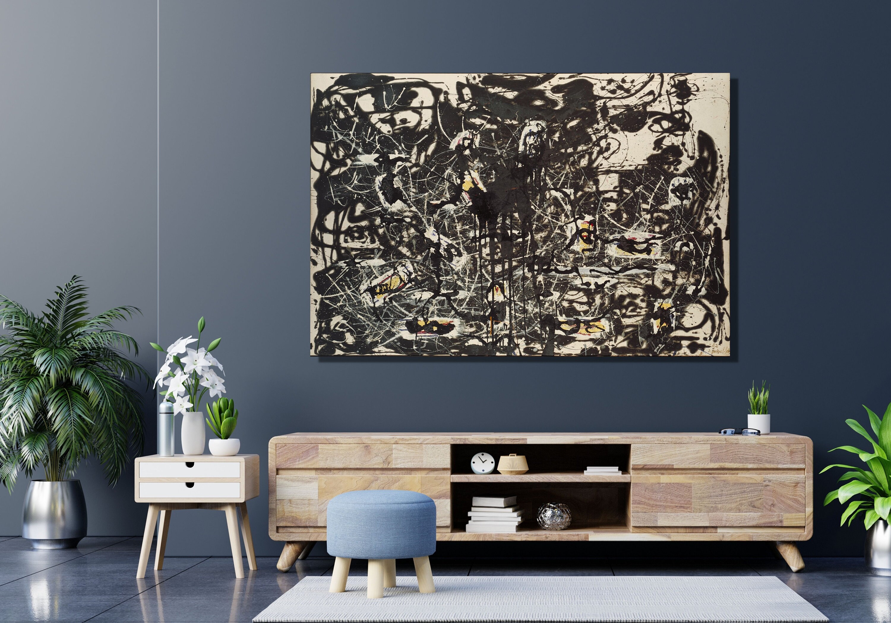 Jackson Pollock Art, Jackson Pollock Wall Art ,jackson Pollock Canvas ...