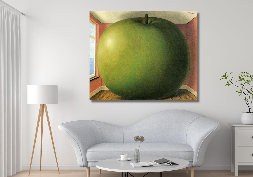 Rene Magritte Poster Canvas Wall Art, Rene Magritte the Listening Room ...