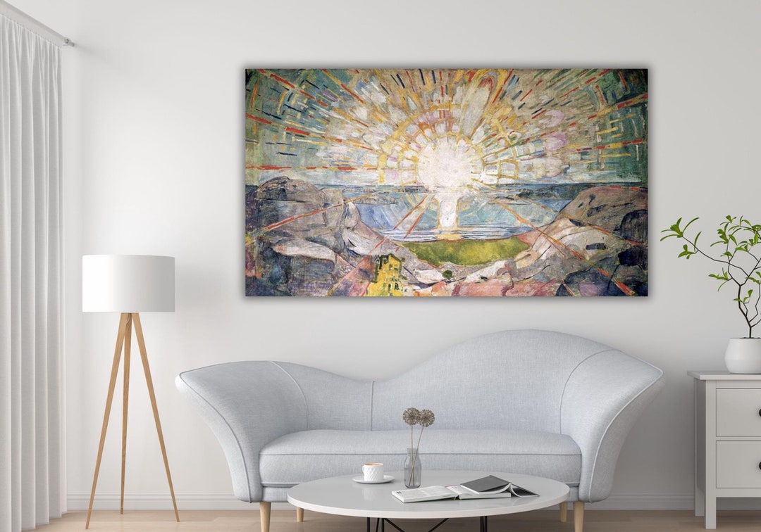 Edvard Munch the Sun Wall Art Poster,edvard Munch the Sun Canvas ...