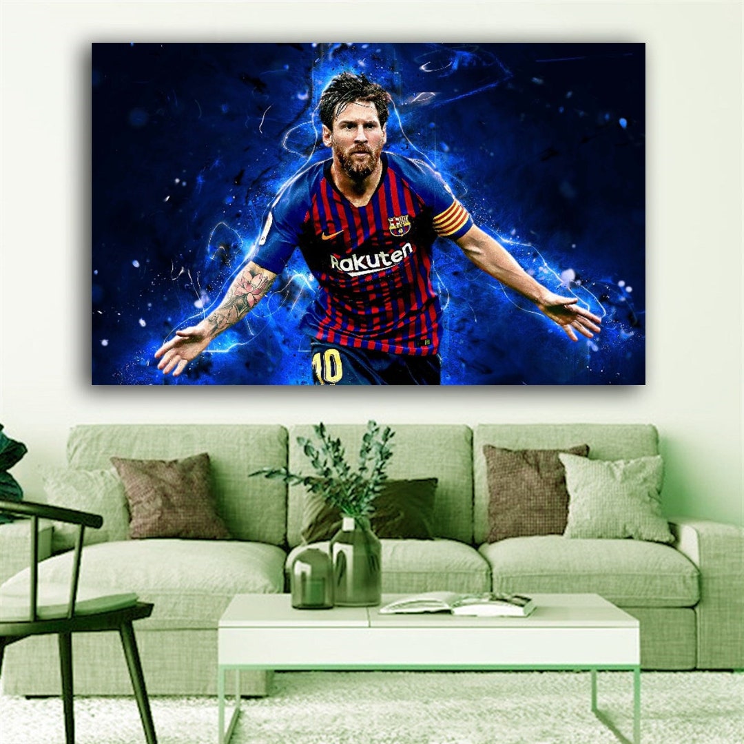 Messi Canvas Wall Art,messi Wall Art,messi,messi Poster,barca Poster ...
