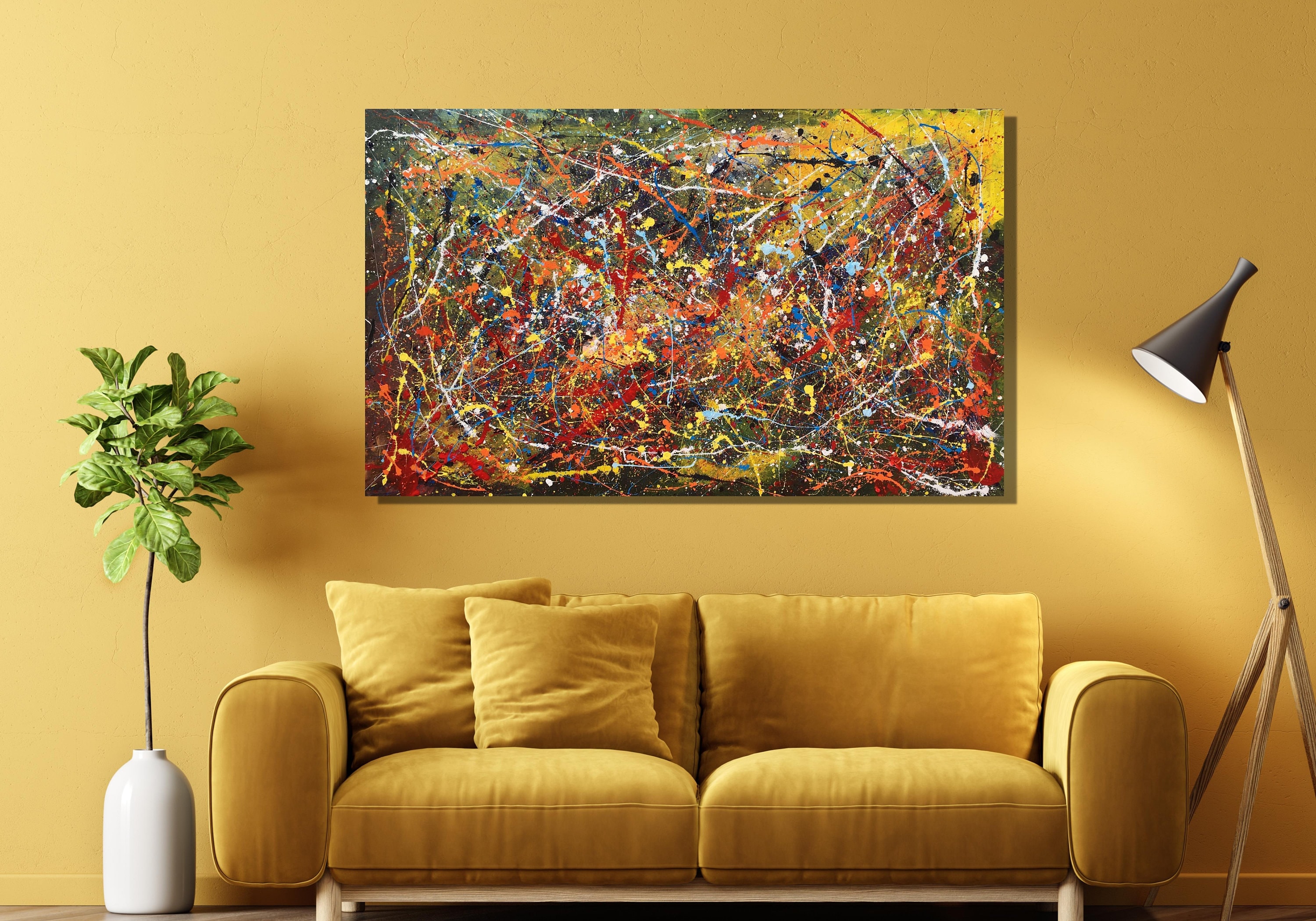 Pollock Art Jackson Pollock Canvas Wall Art Jackson Pollock Poster ...