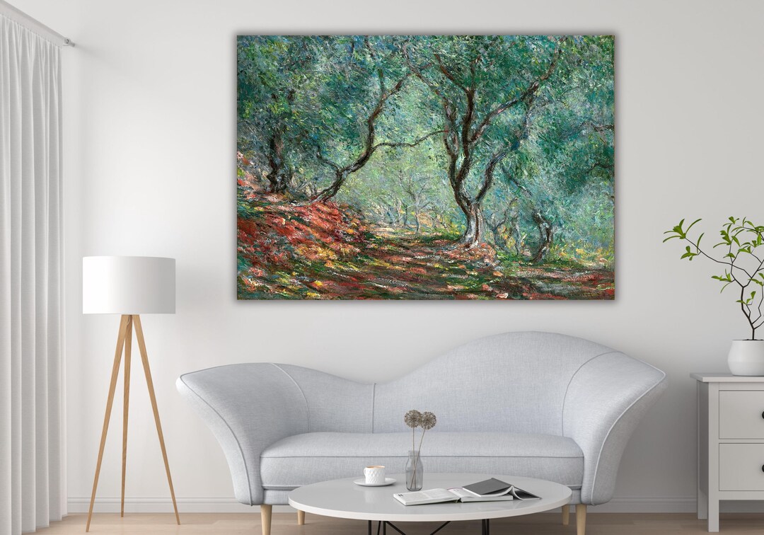 Claude Monet Olive Trees in the Moreno Garden 1984 Painting Wall Art ...