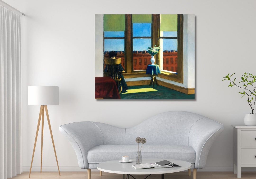 Edward Hopper Art Room in Brooklyn Canvas Wall Art, Edward Hopper Decor Arts,reproduction Poster ...