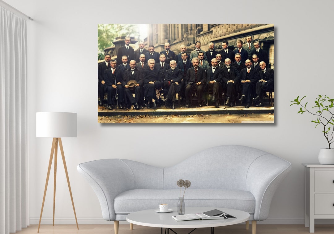 Solvay Conference 1927 Canvas,vintage Physics Poster,science Print ...