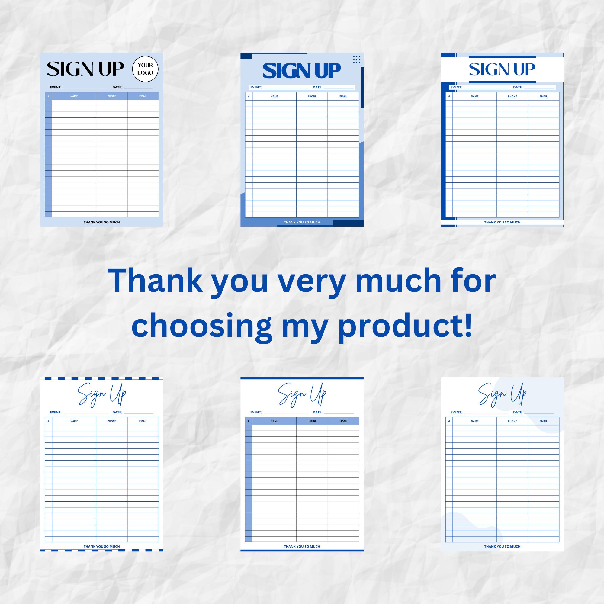 Editable Sign up Sheet Template, Printable Sign up Template, Sign up ...