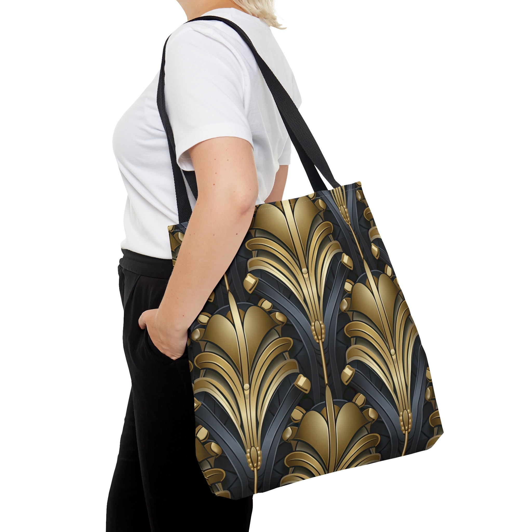 Art Deco Small Tassel Tote