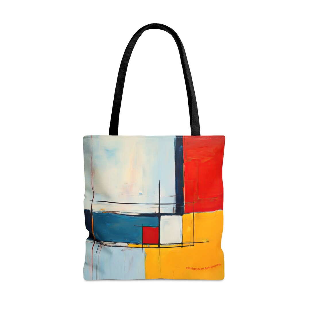 Modern Art Tote Bag. Mondrian. Abstract Art Master Piet Mondrian ...