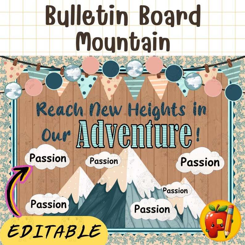Mountain Adventure Bulletin Board Kit | Classroom Decor | Door Decor ...
