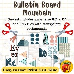 Mountain Adventure Bulletin Board Kit | Classroom Decor | Door Decor ...