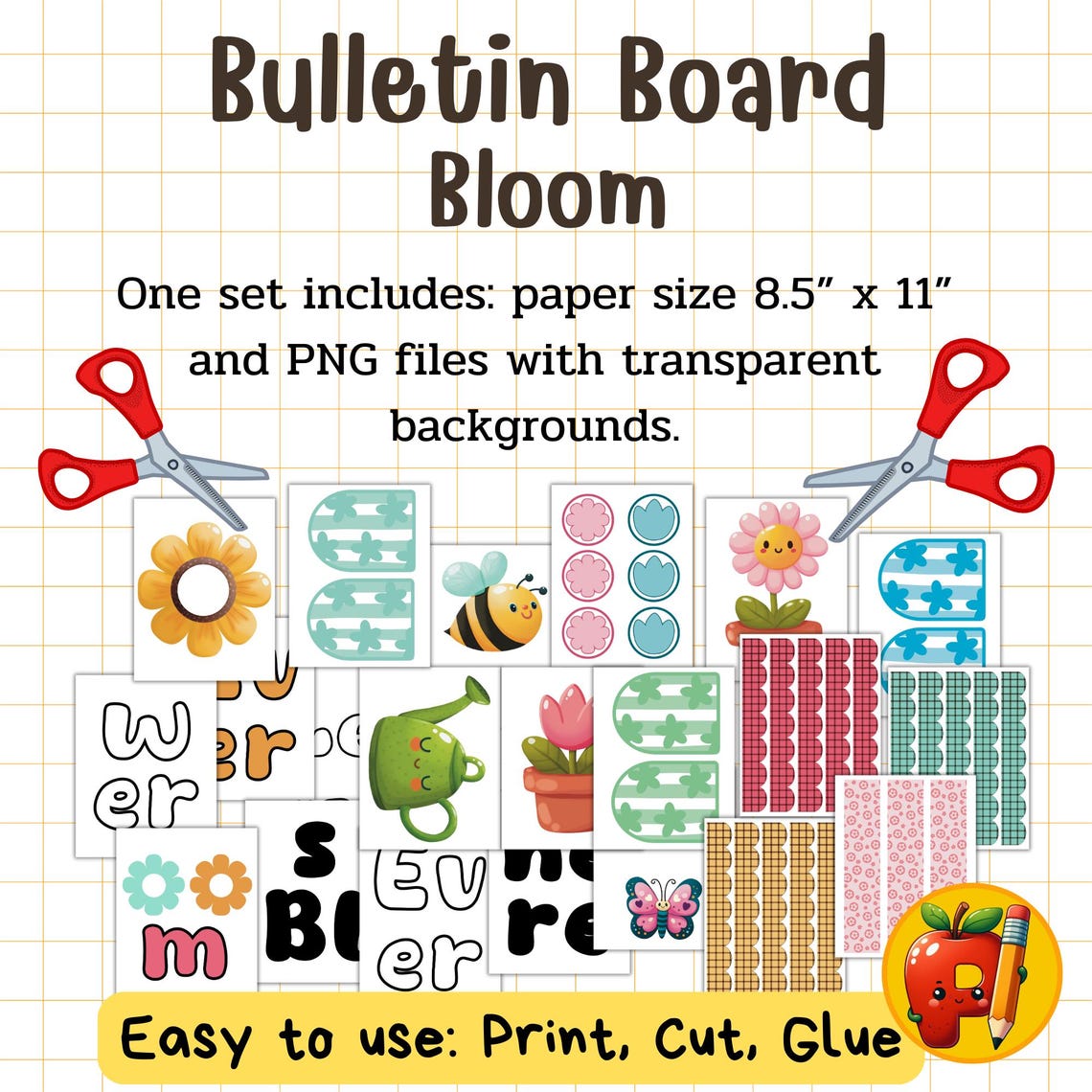 Bloom Bulletin Board Kit: Flower Theme Classroom Decor (printable) - Etsy
