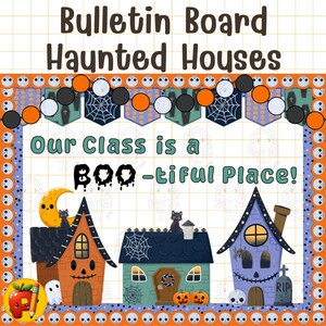 Haunted House Halloween Bulletin Board Kit: Spooky Classroom Decor ...