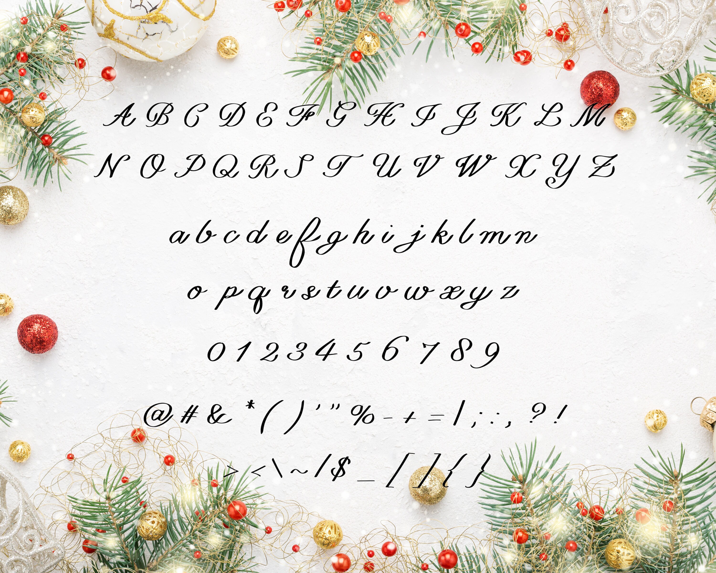 Pearl-lettering Font, Calligraphy Font, Retro Font, Christmas Font - Etsy