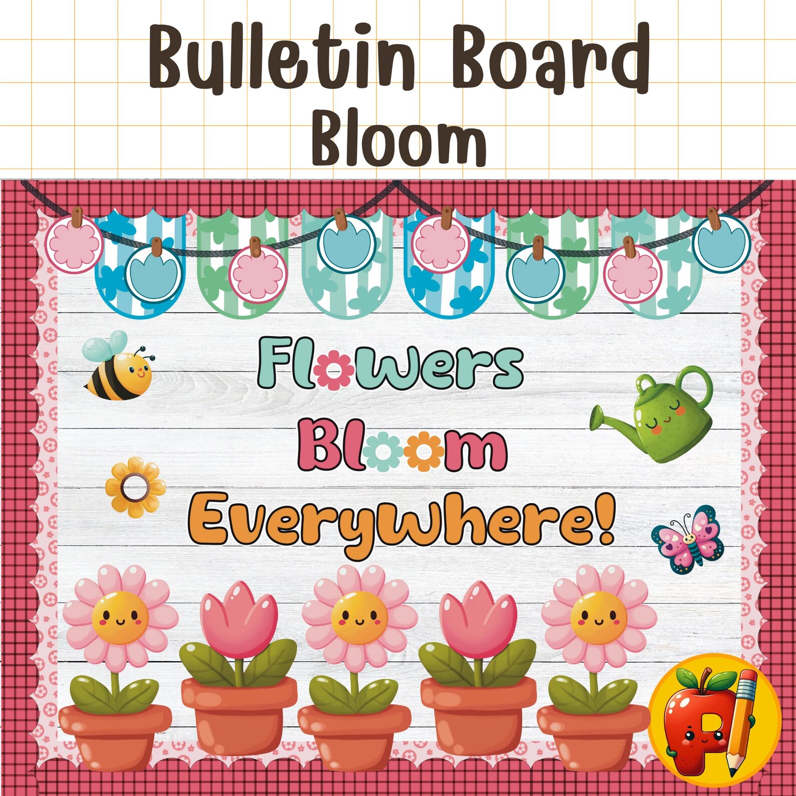 Bloom Bulletin Board Kit: Flower Theme Classroom Decor (printable) - Etsy