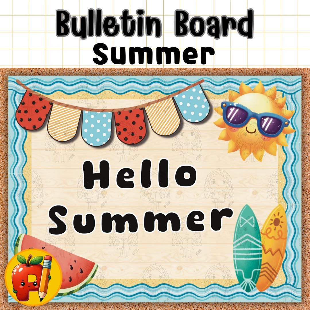 Summer Bulletin Board Kit | Classroom & Door Decor | Printable Bulletin ...