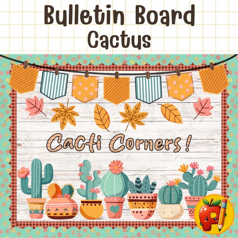 Cactus Bulletin Board Kit | Classroom Decor for Teachers | Let's Grow ...