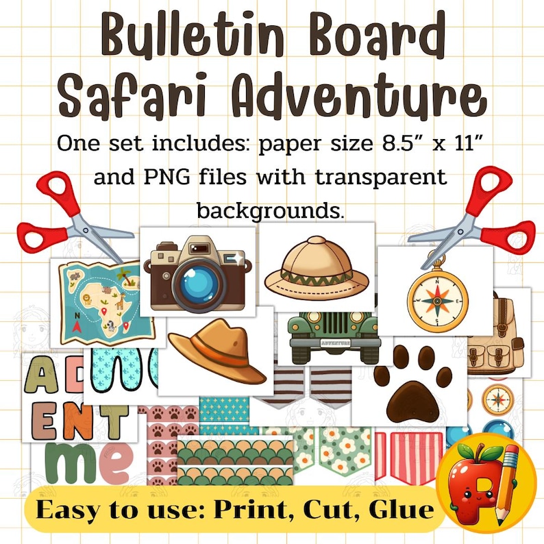 Safari Adventure Bulletin Board Kit | Jungle Back to School Classroom ...