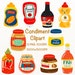 Condiment Clipart, Sauce Clipart, Seasoning Clipart, Condiment Png ...