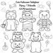 Cute Halloween Teddybear Clipart, Cartoon Teddybear, Doodle, Teddy ...