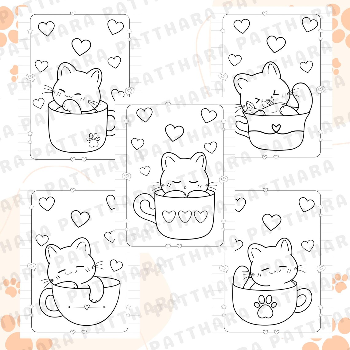 Cute Cat in Cup, Kittens, Cat Clipart, Cute Kittens With Actions, Cute ...