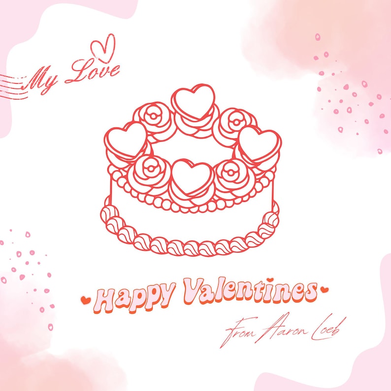 Vintage Cake Clipart, Wedding Cake, Birthday Cake, Valentine's Cake ...