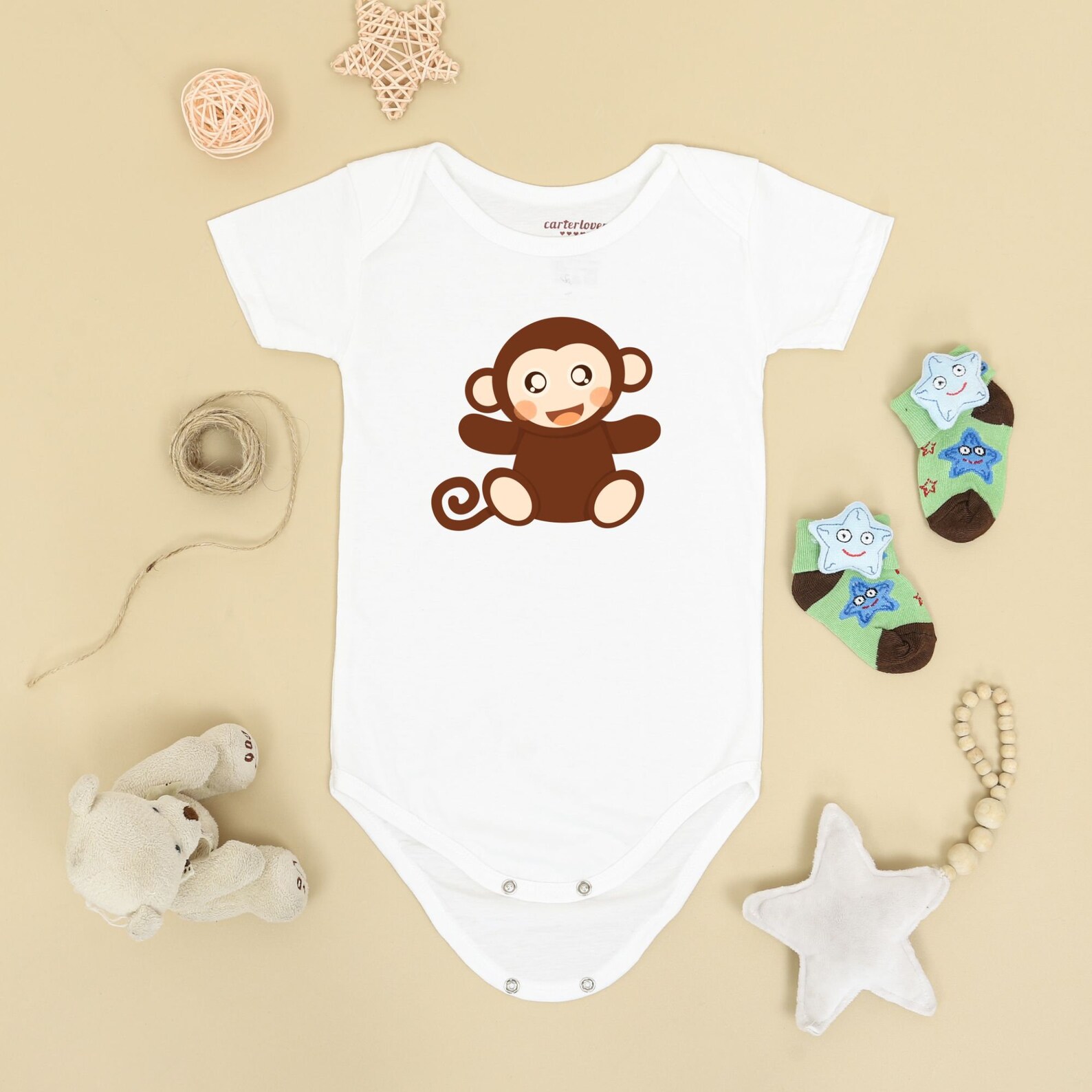 Monkeys Clipart Set, Cute Monkeys Png, Monkey Png, Baby, Safari, Jungle ...