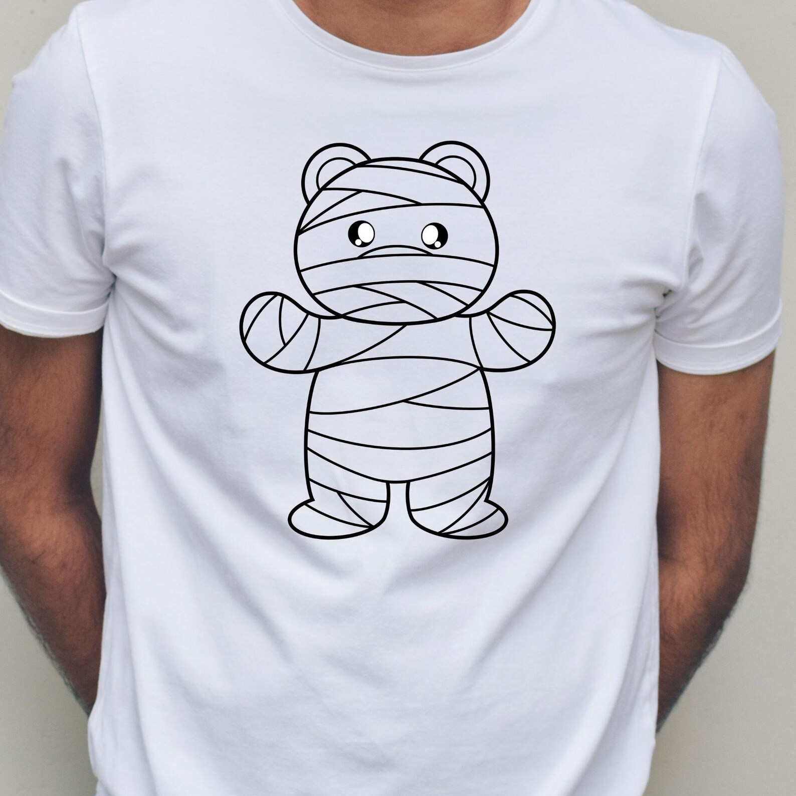 Cute Halloween Teddybear Clipart, Cartoon Teddybear, Doodle, Teddy ...