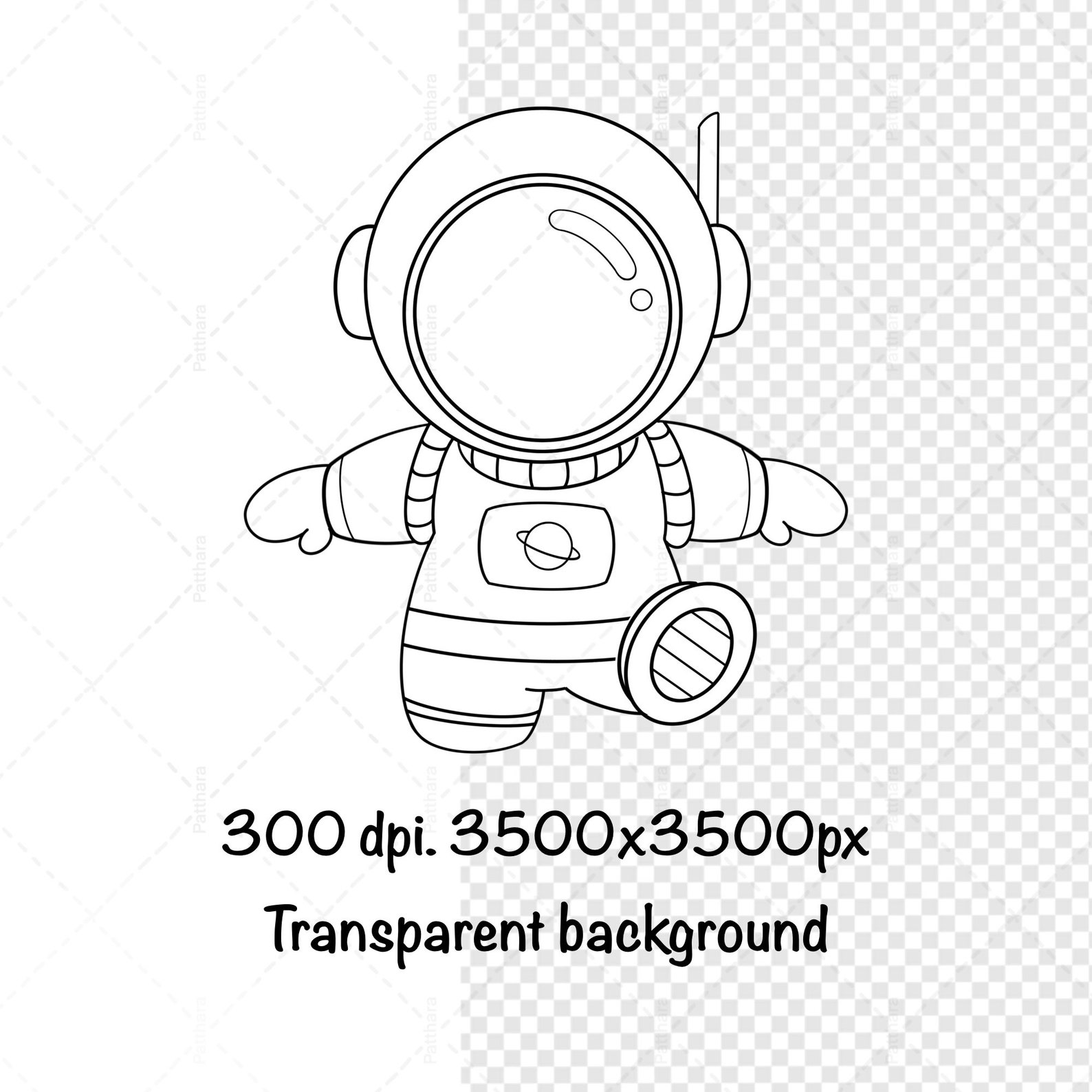 20 Outer Space Clipart, Space Doodle, Astronaut Clipart, Planet, UFO ...