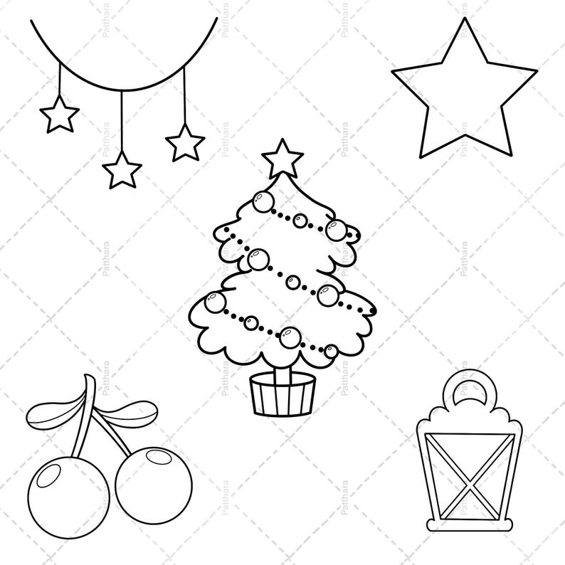 Christmas Gnome Doodle Clipart: Hand-drawn PNG Bundle (digital Download ...