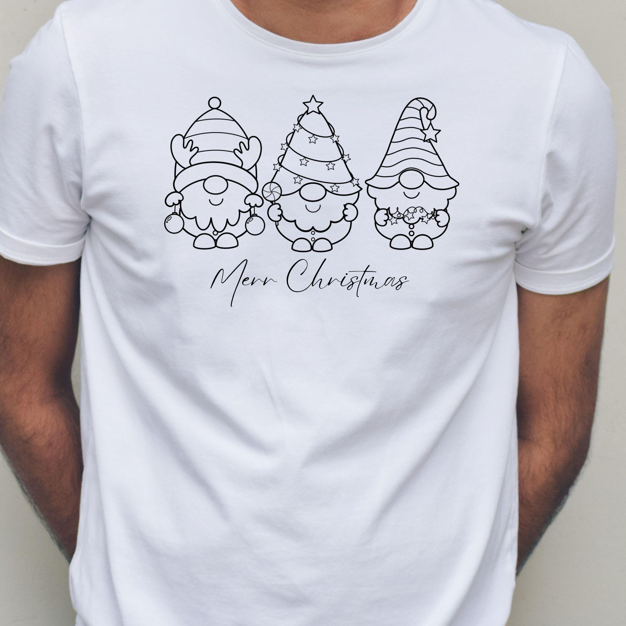 Christmas Gnome Doodle Clipart: Hand-drawn PNG Bundle (digital Download ...